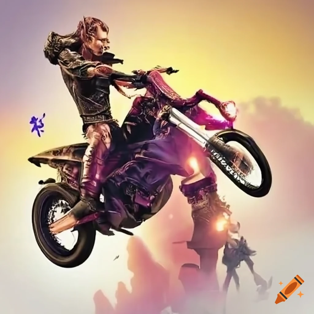 Image of stunt performers on Craiyon