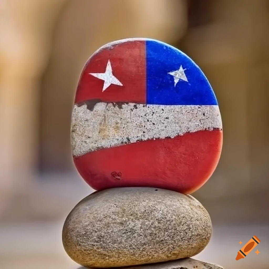 Colorful cuban flag stones in a medieval cloister on Craiyon