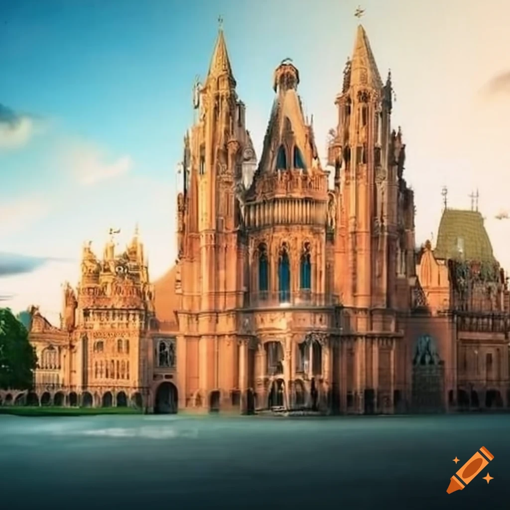 Image of a magical academy's stunning architecture on Craiyon