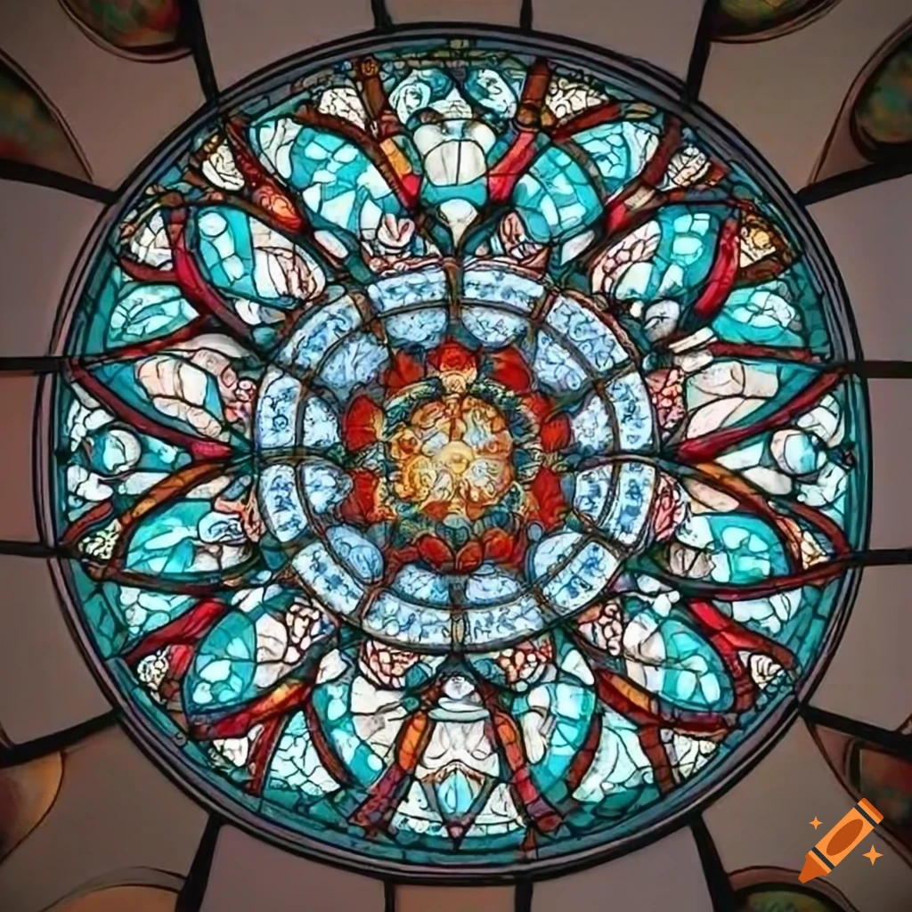 Mandala inspired by the round church window of kaiser wilhelm kirche on ...