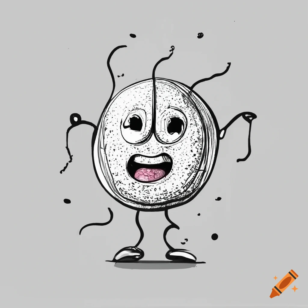 Cute cartoon vesicle character