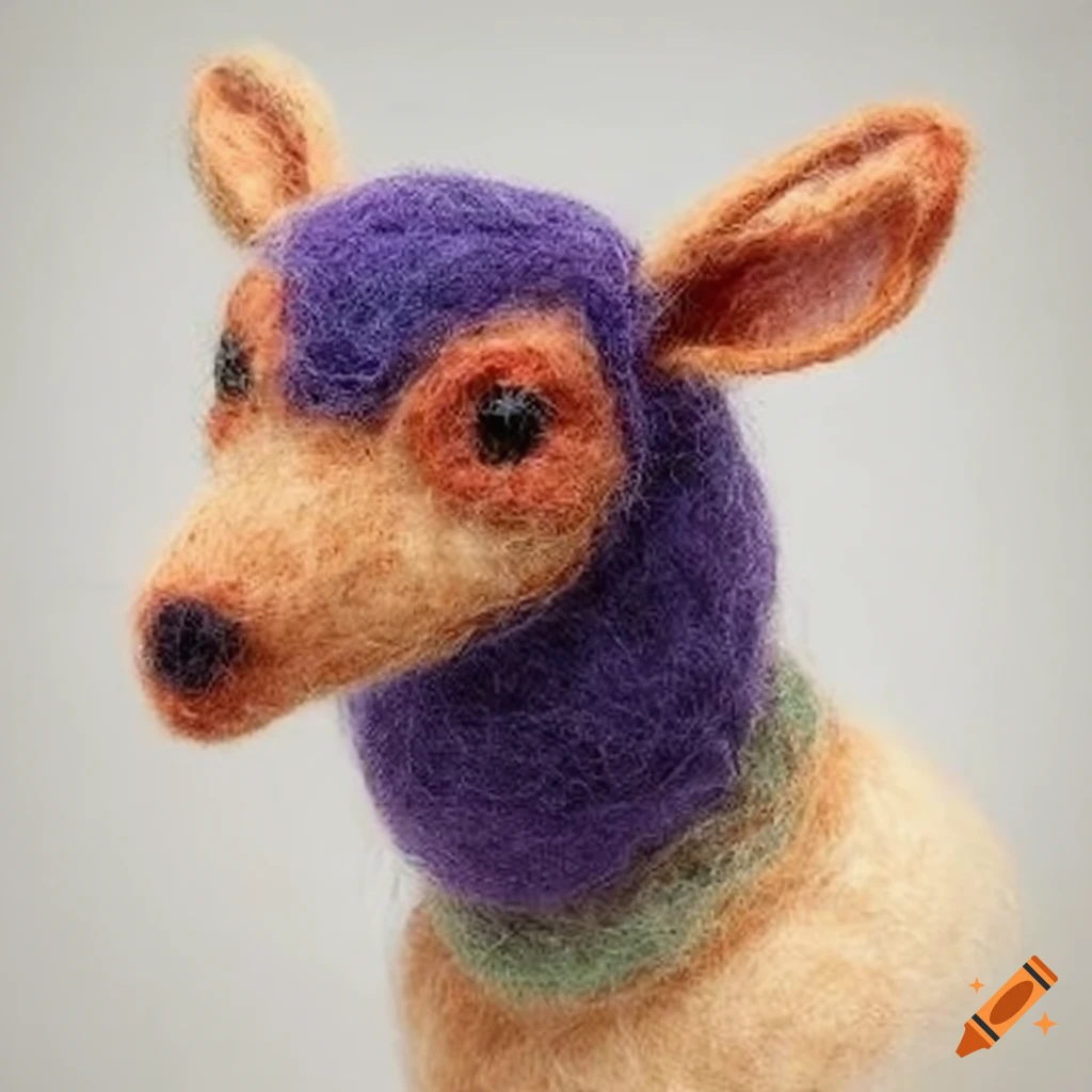Felted wool creatures