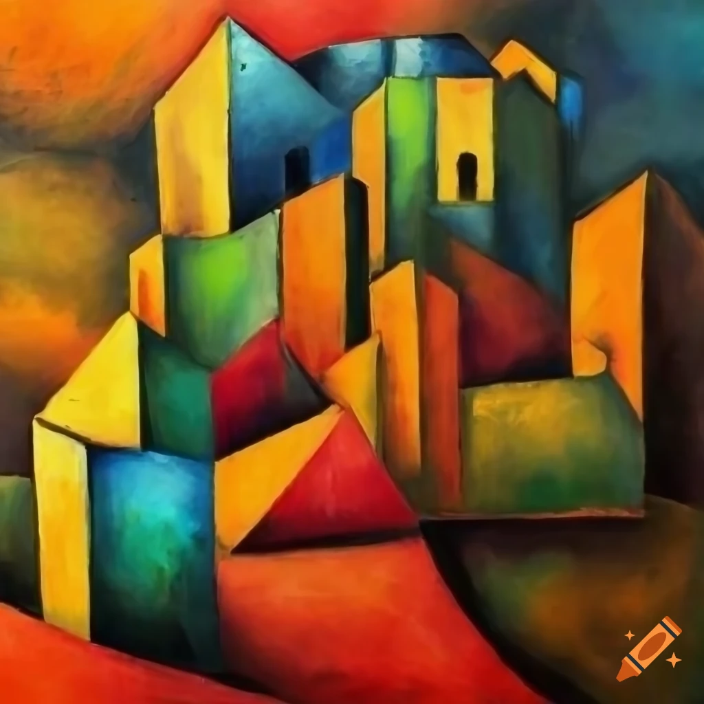 Watercolor painting of an italian landscape in the style of modigliani ...