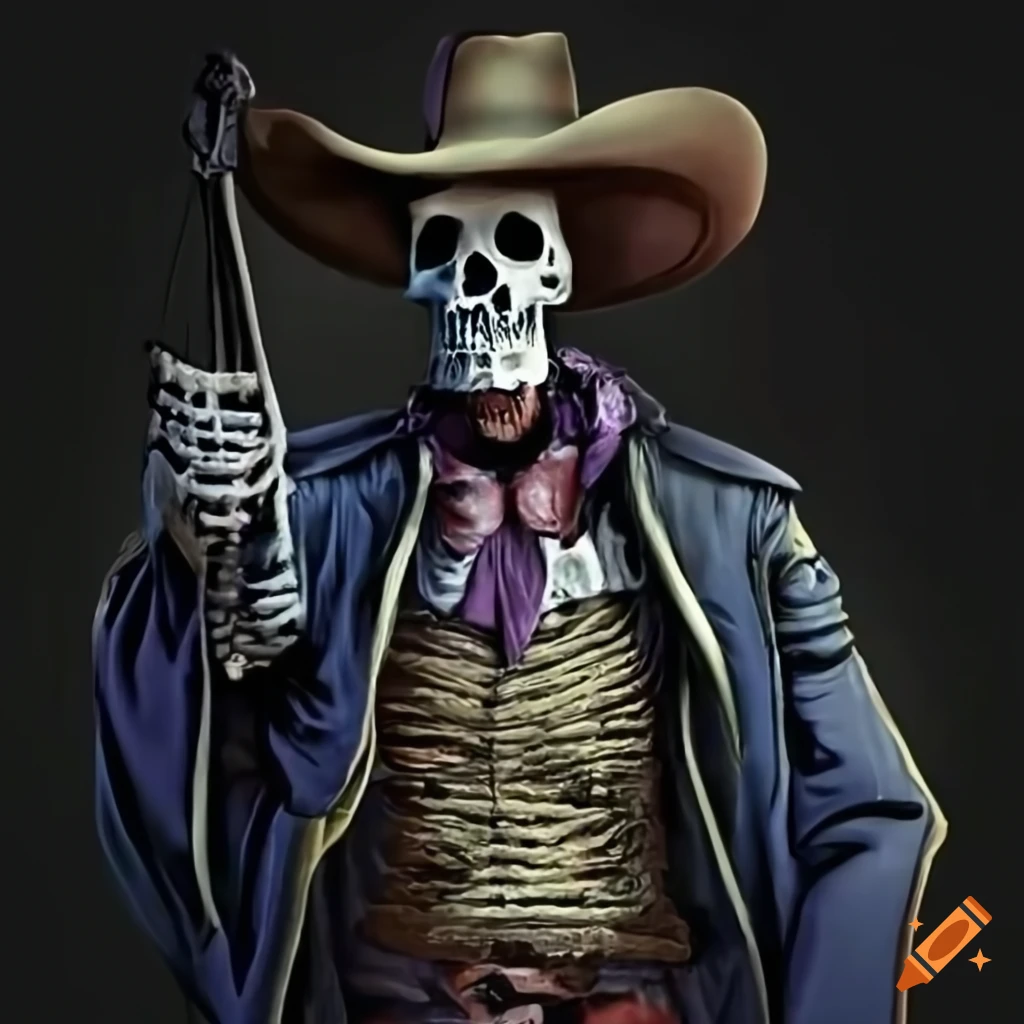 Skeleton version of uncle sam wants you poster on Craiyon