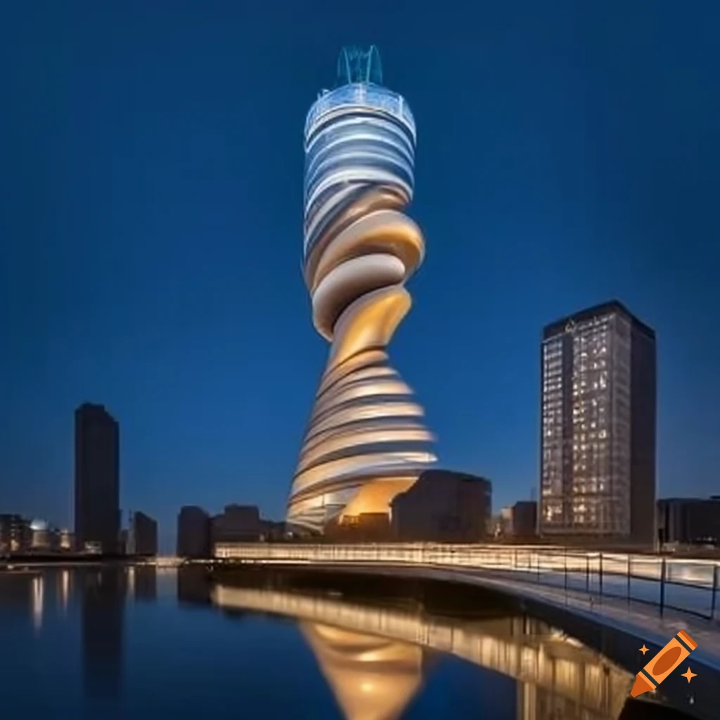 Ifold tower on Craiyon