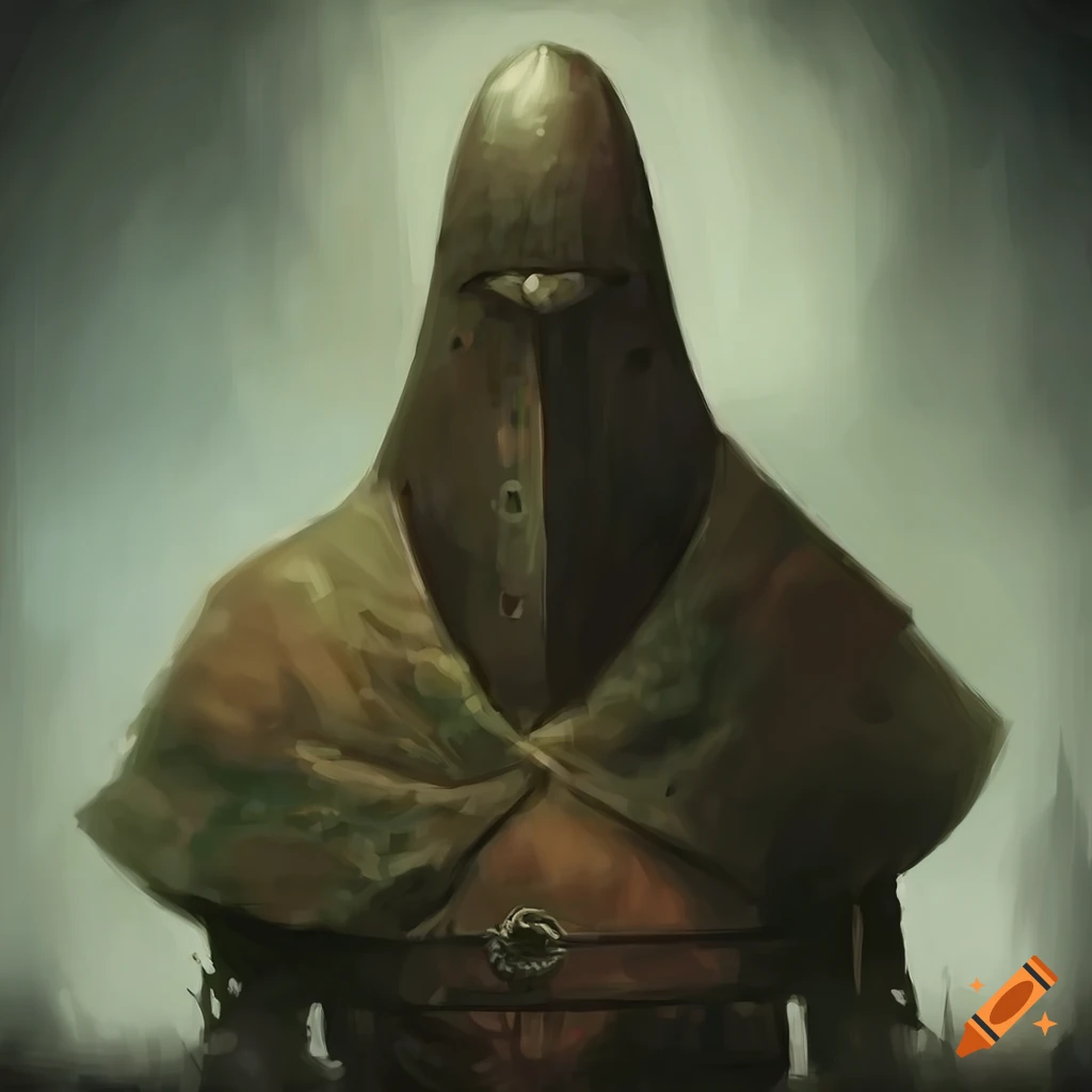 Dark and eerie medieval concept art in Beksinski style on Craiyon