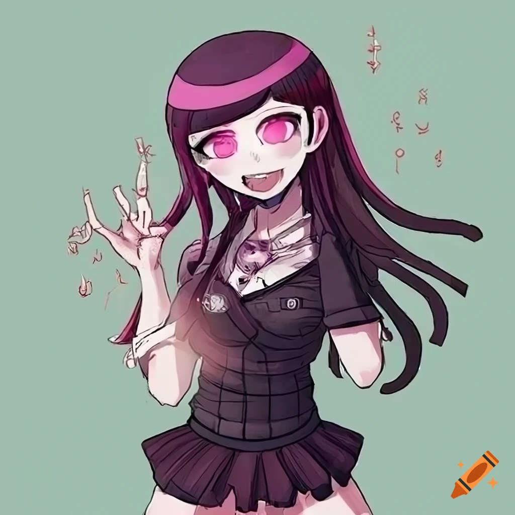 Digital art of a danganronpa original character
