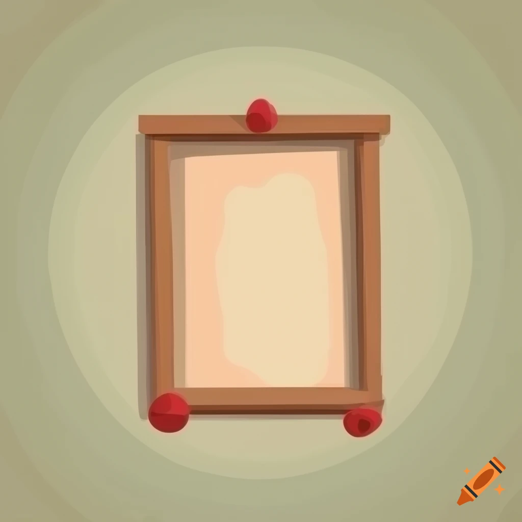 Cute cartoon-style picture frame on Craiyon