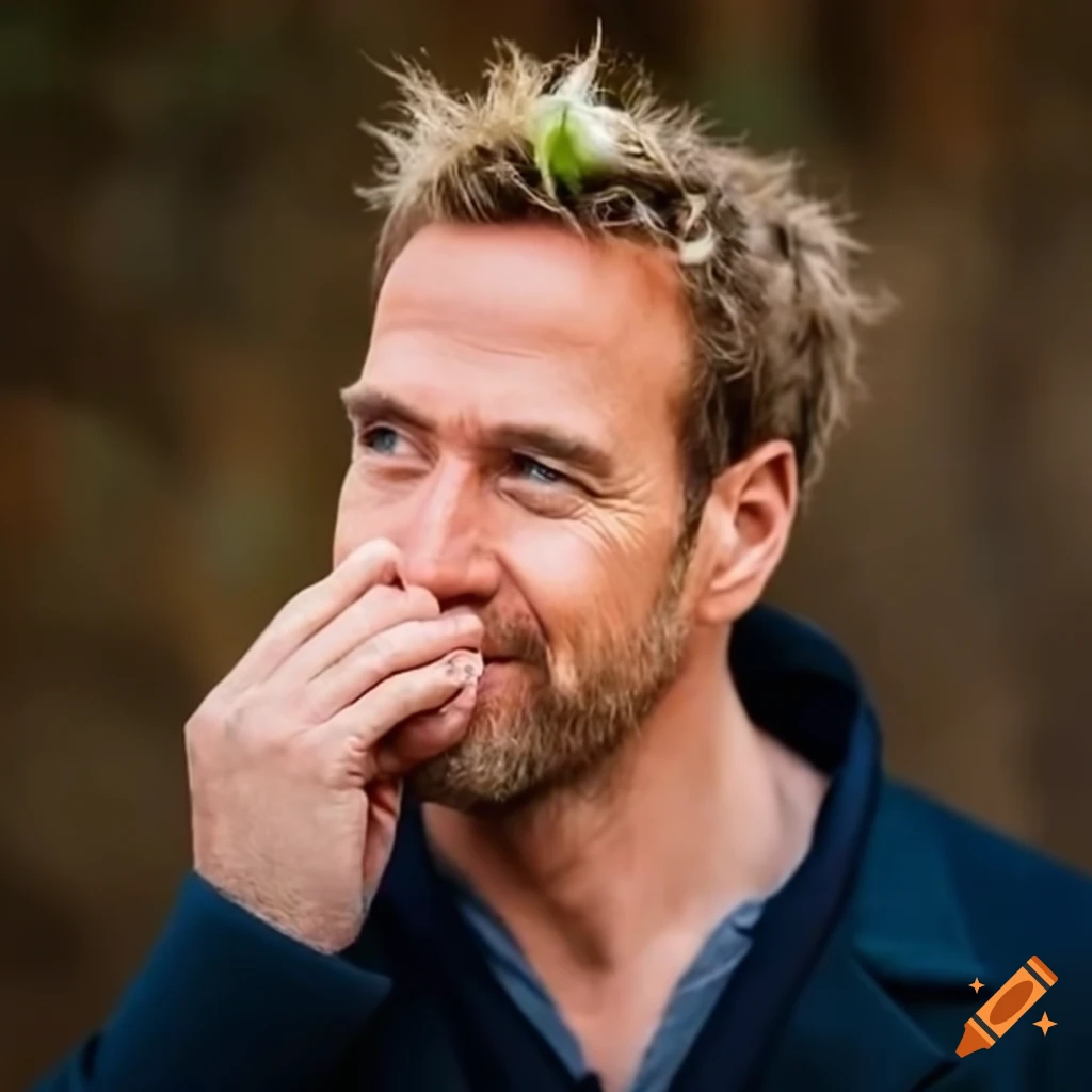Ben fogle smelling a flower