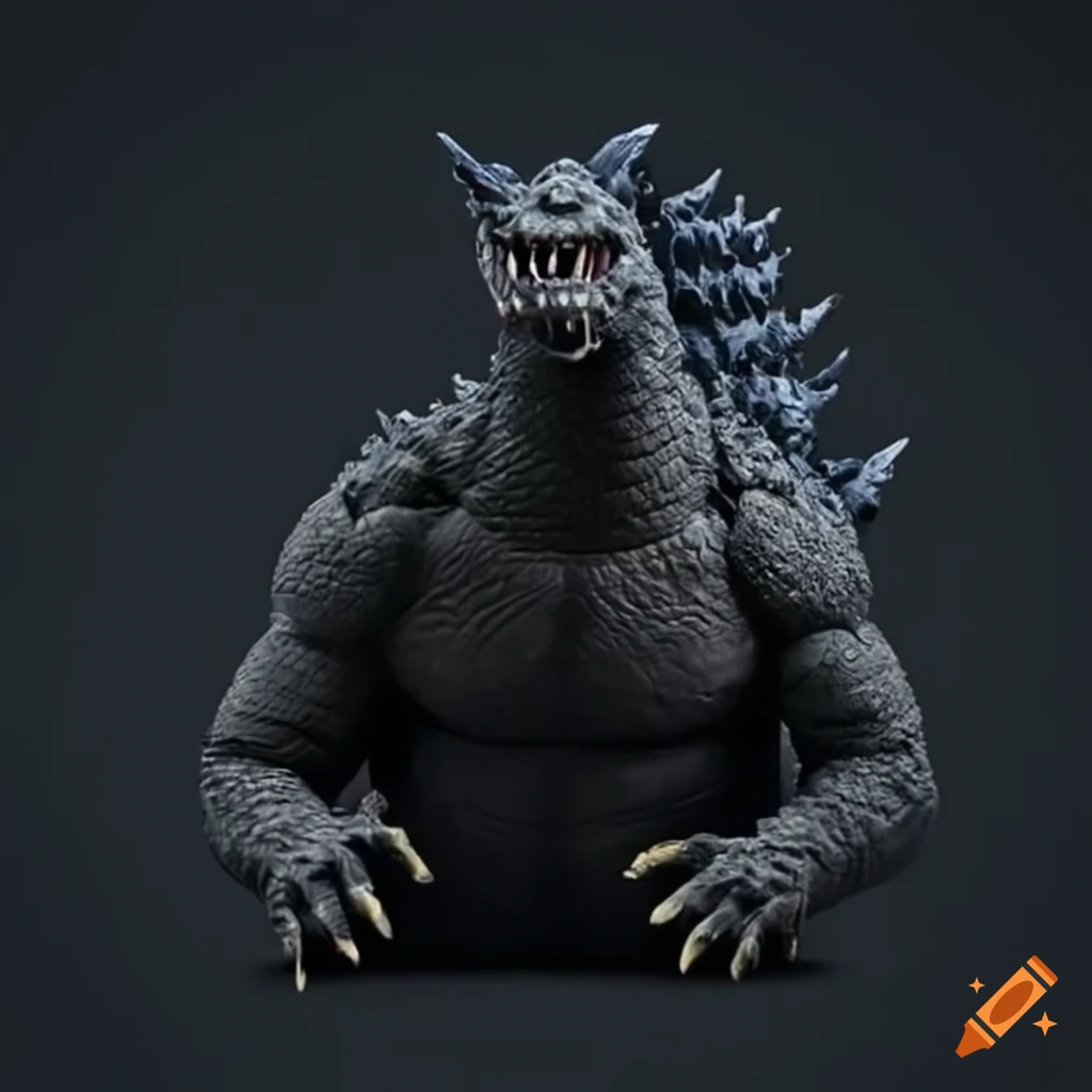 Illustration of godzilla on Craiyon