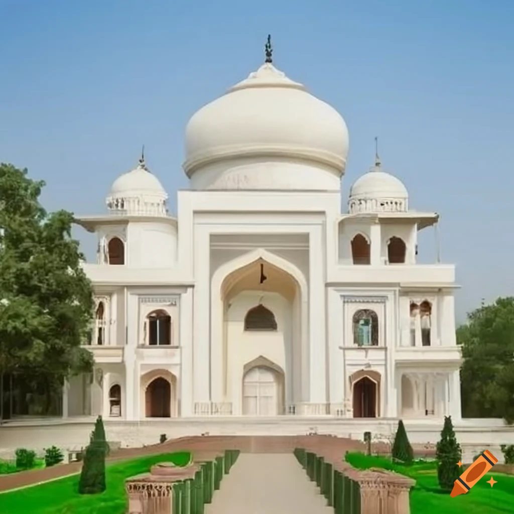 Front view of mughal mahal white house