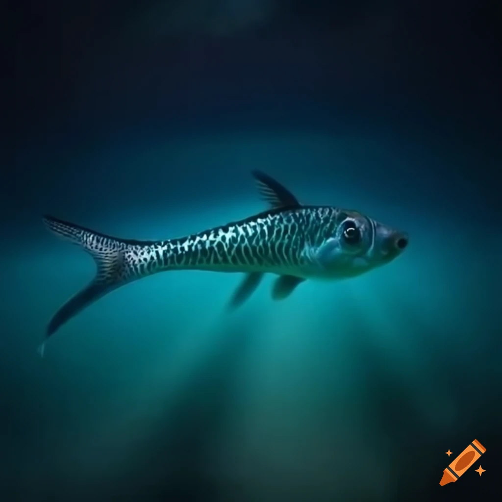 Artistic depiction of fish in front of the cn tower on Craiyon