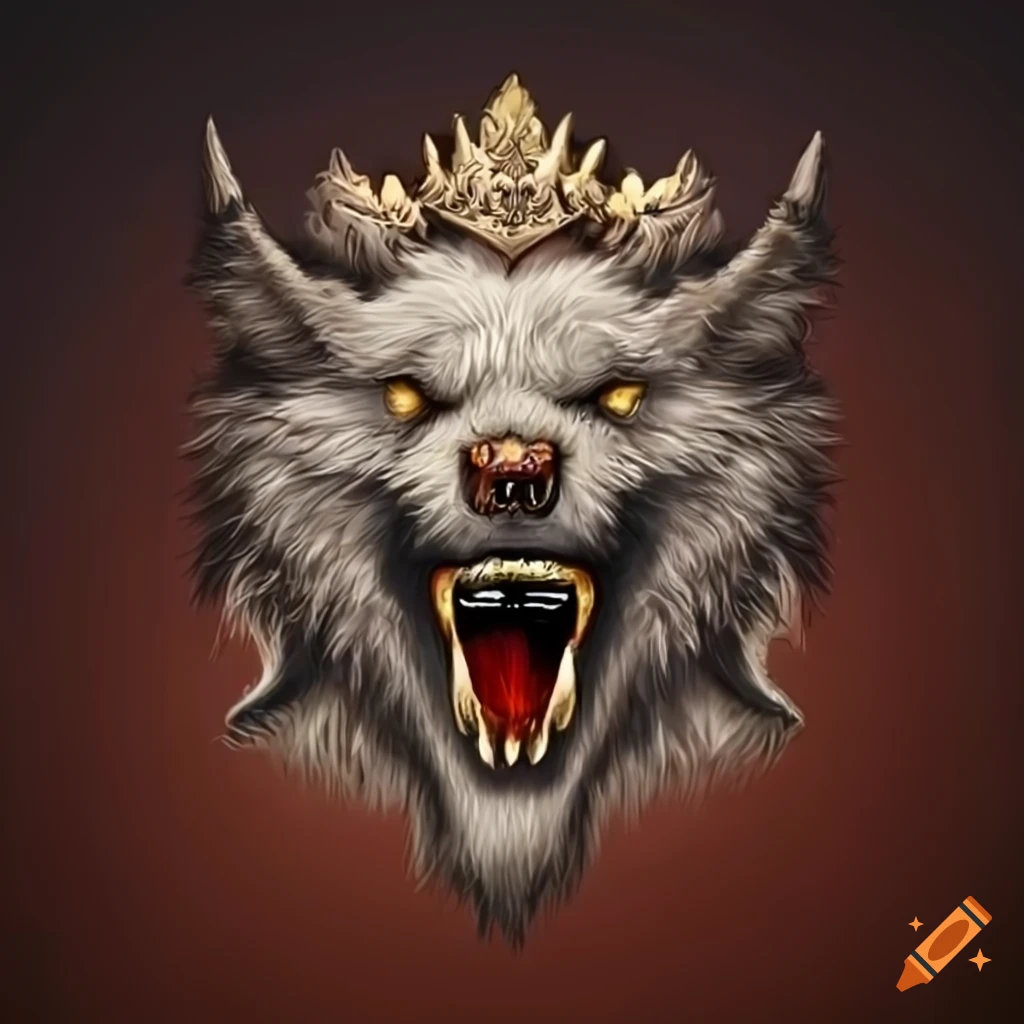 Simple pencil sketch of a scary werewolf head on Craiyon