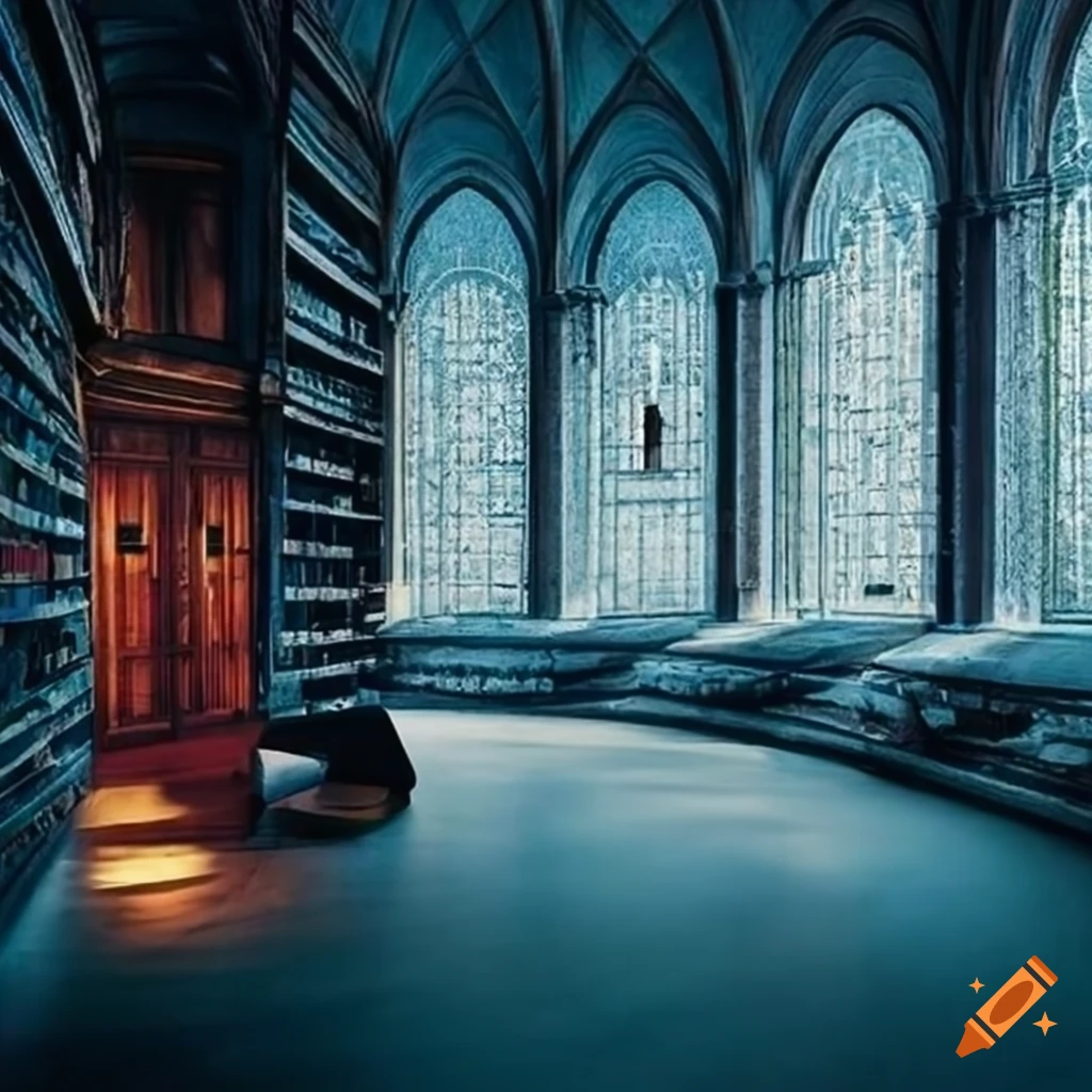 Illusory library archive architecture on Craiyon