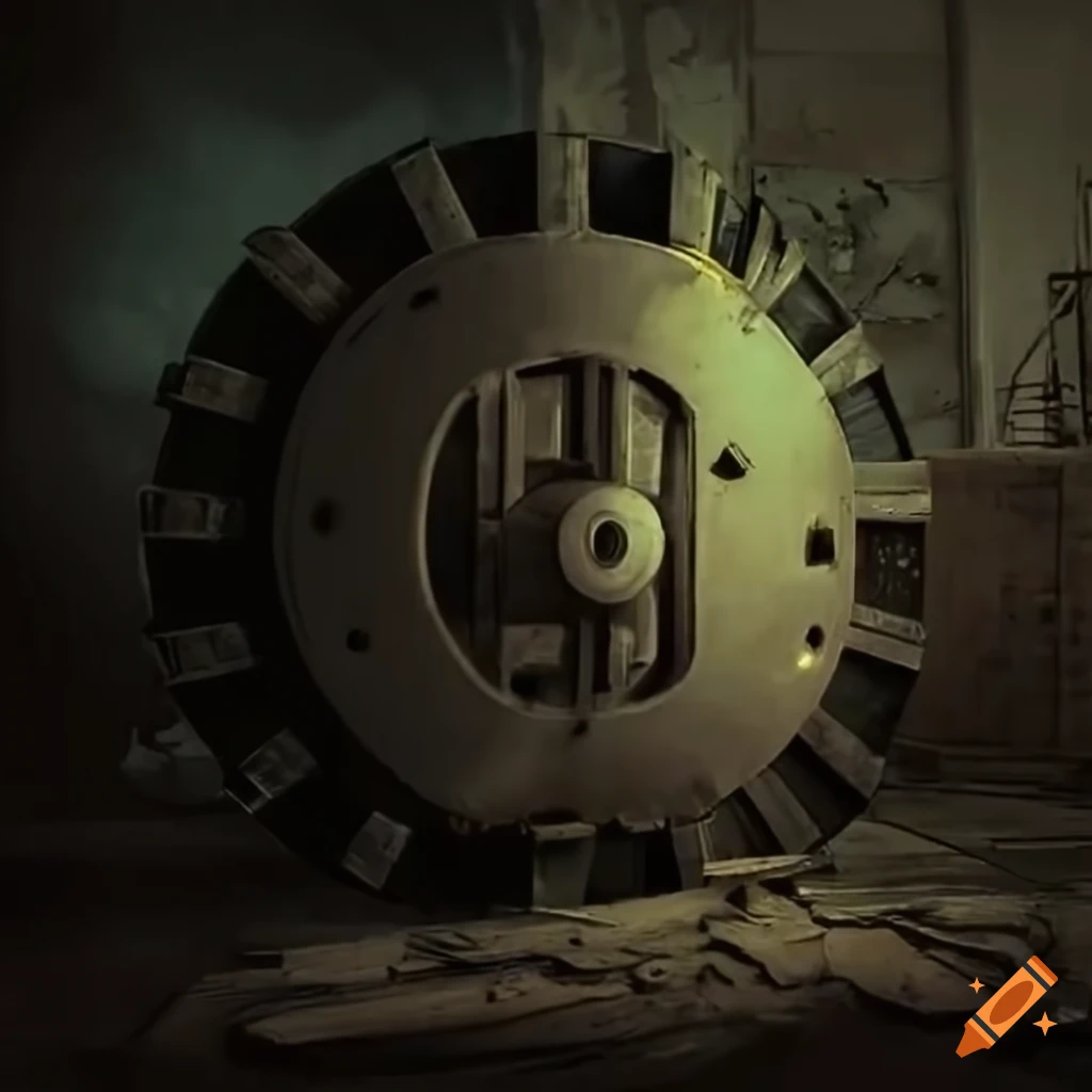 Image of an abandoned fallout vault on Craiyon