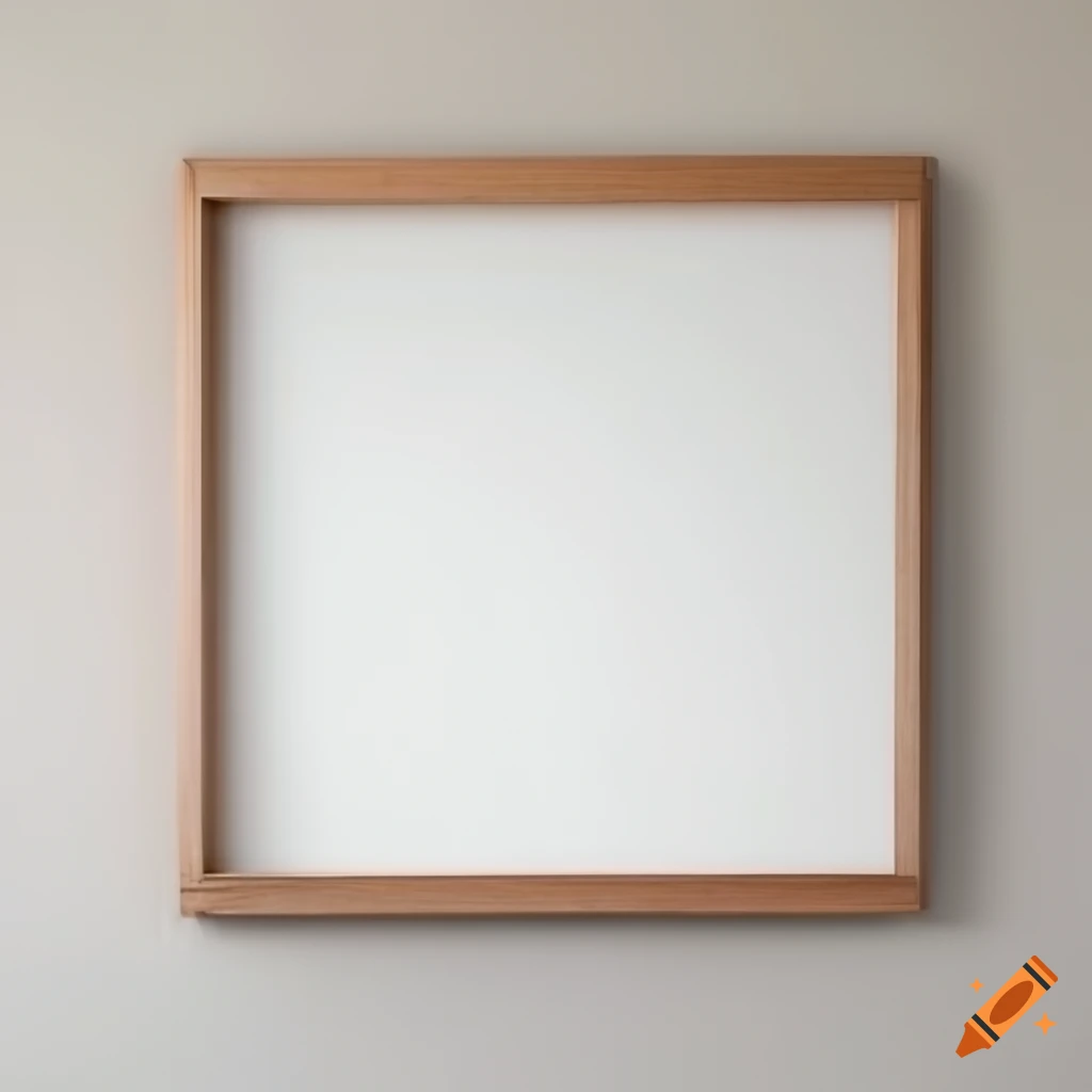 Modern and minimalist floating frame on Craiyon