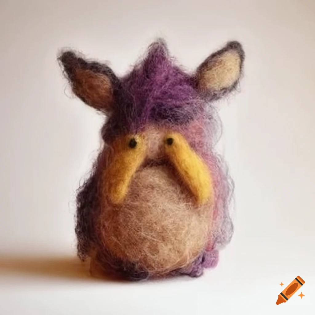 Felted wool birds on Craiyon