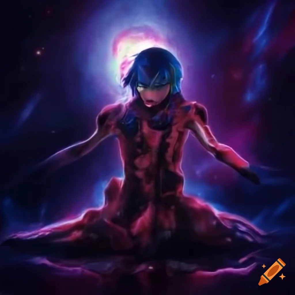 Artwork of a cosmic strider on Craiyon