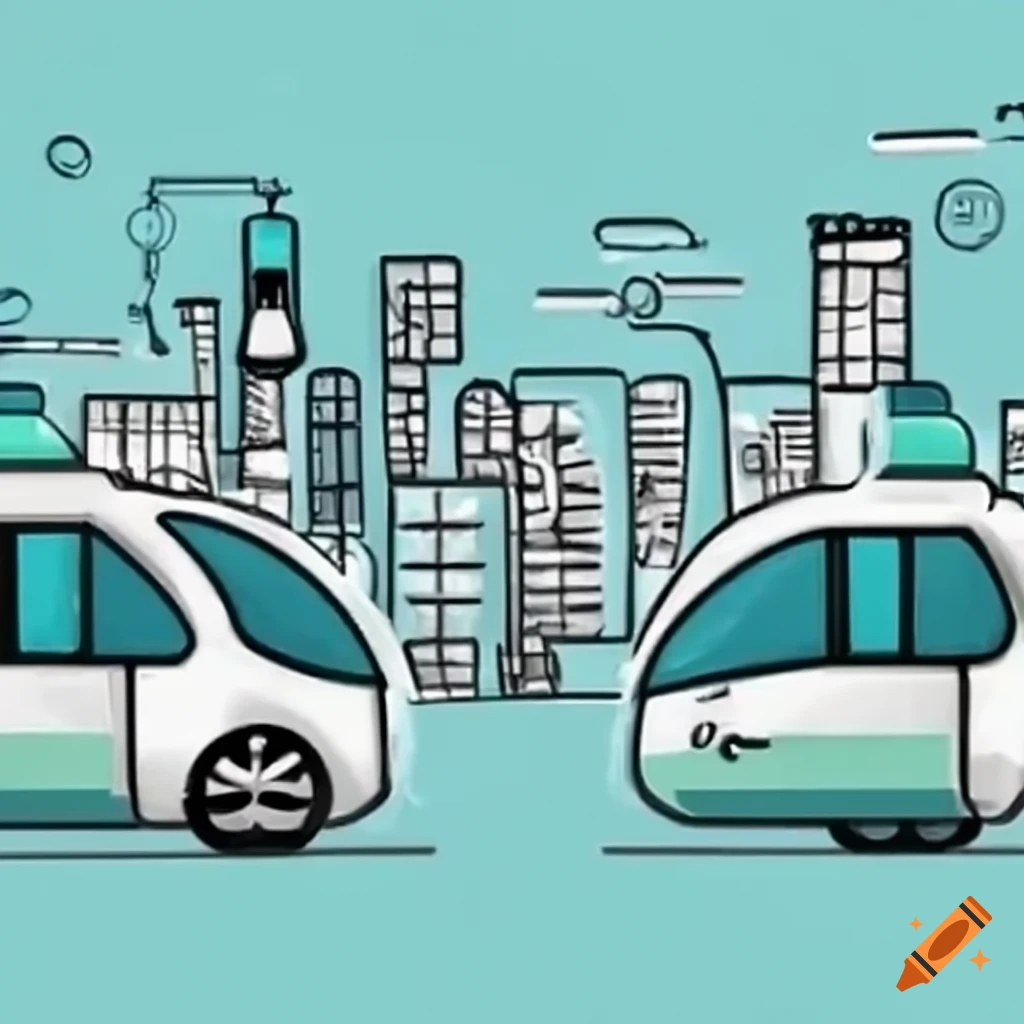 Fleet of self-driving electric cars in a smart city