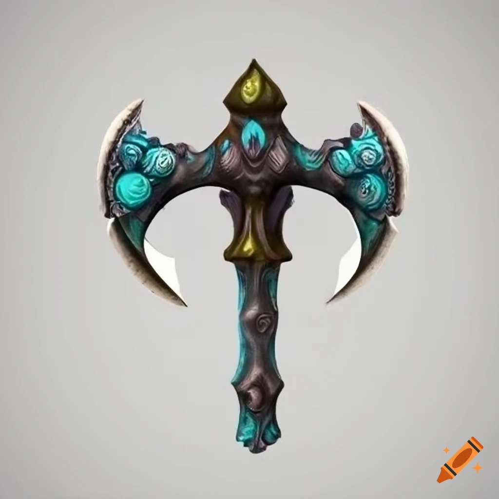 Adorned magic shiny war belt front view on Craiyon