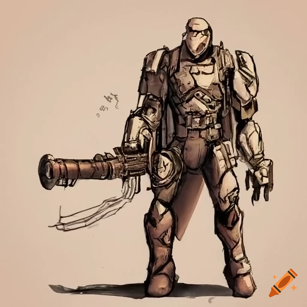 Image of a warforged with twin cannons