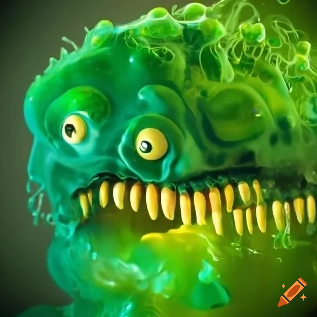 Green jelly monster