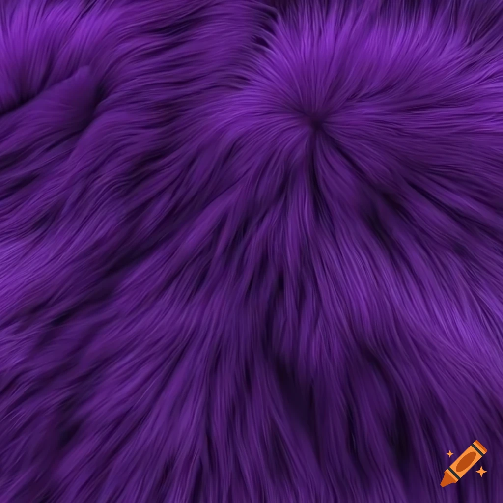 Hyper realistic 3d render of purple fur pattern on Craiyon