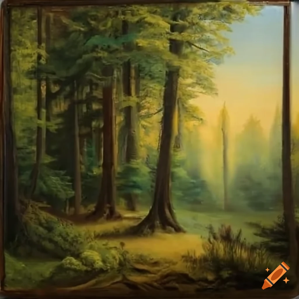 Vivid green forests on a planet seen from orbit on Craiyon