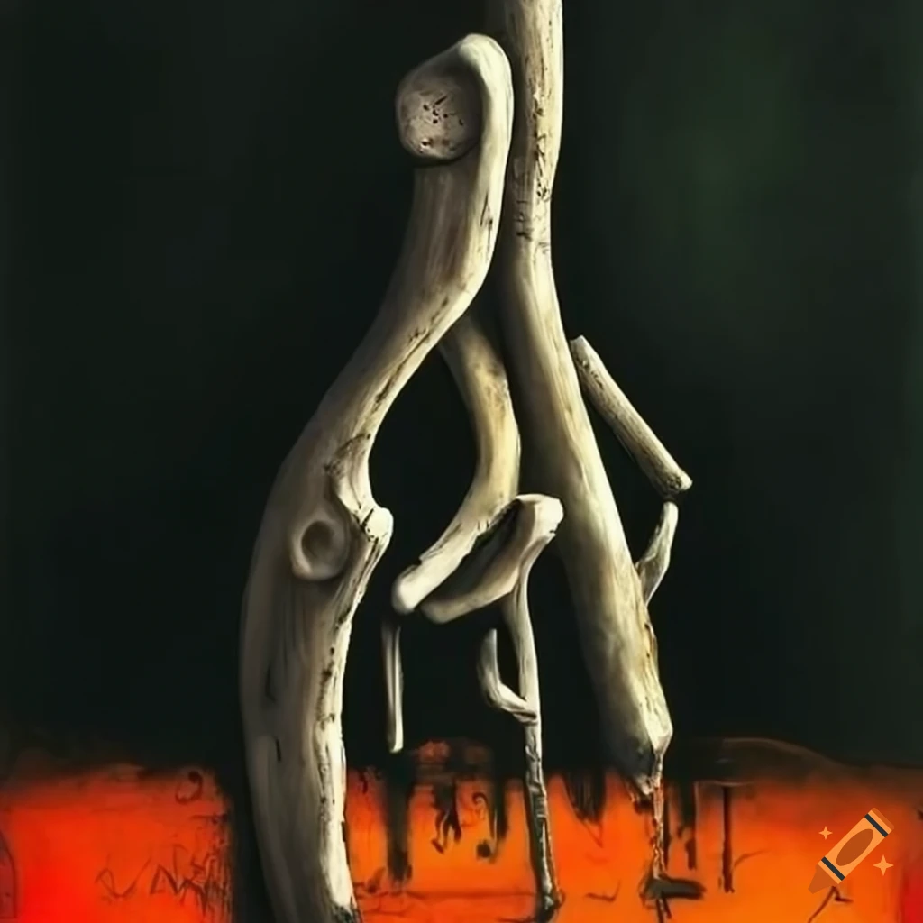 Graffiti art in a forest on Craiyon