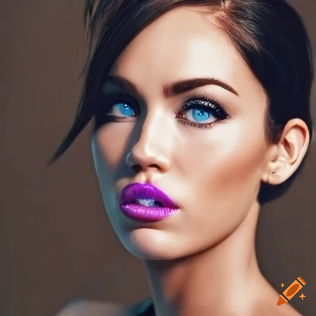 Portrait of a woman with striking features on Craiyon