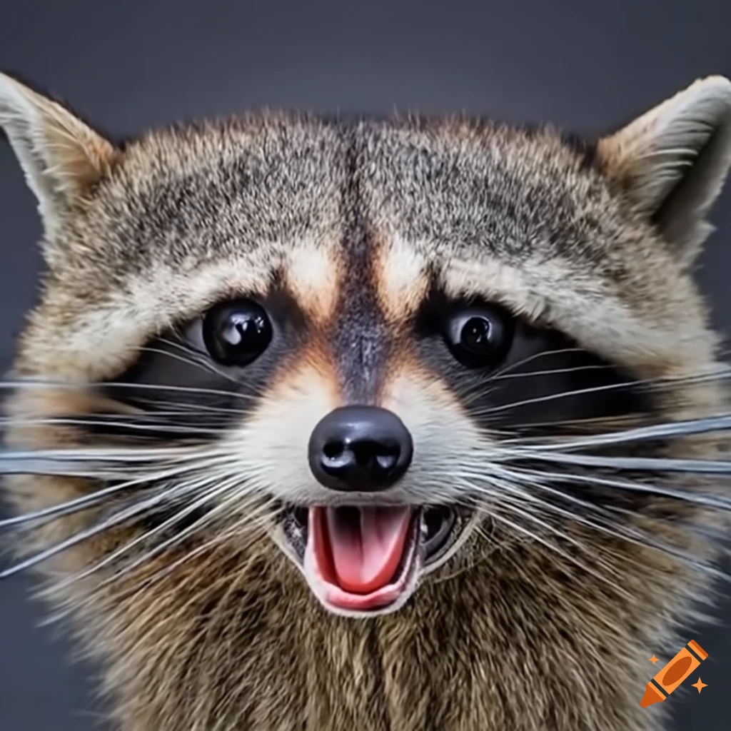 Boxing raccoon on Craiyon