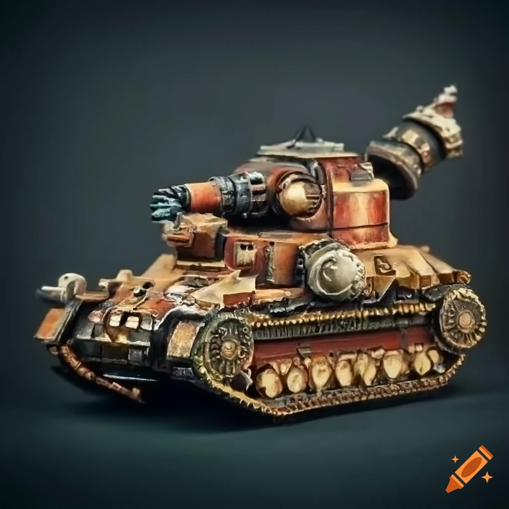 Adeptus mechanicus tracked armoured vehicle on Craiyon