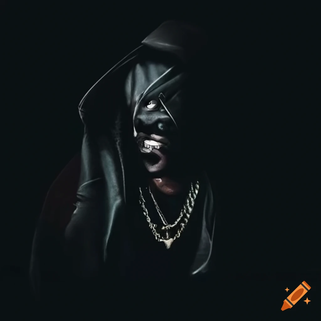 Hip hop music representation on Craiyon