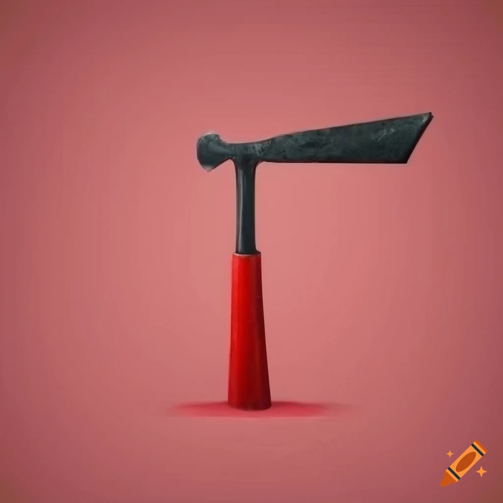 Ornate garden hoe on white background on Craiyon