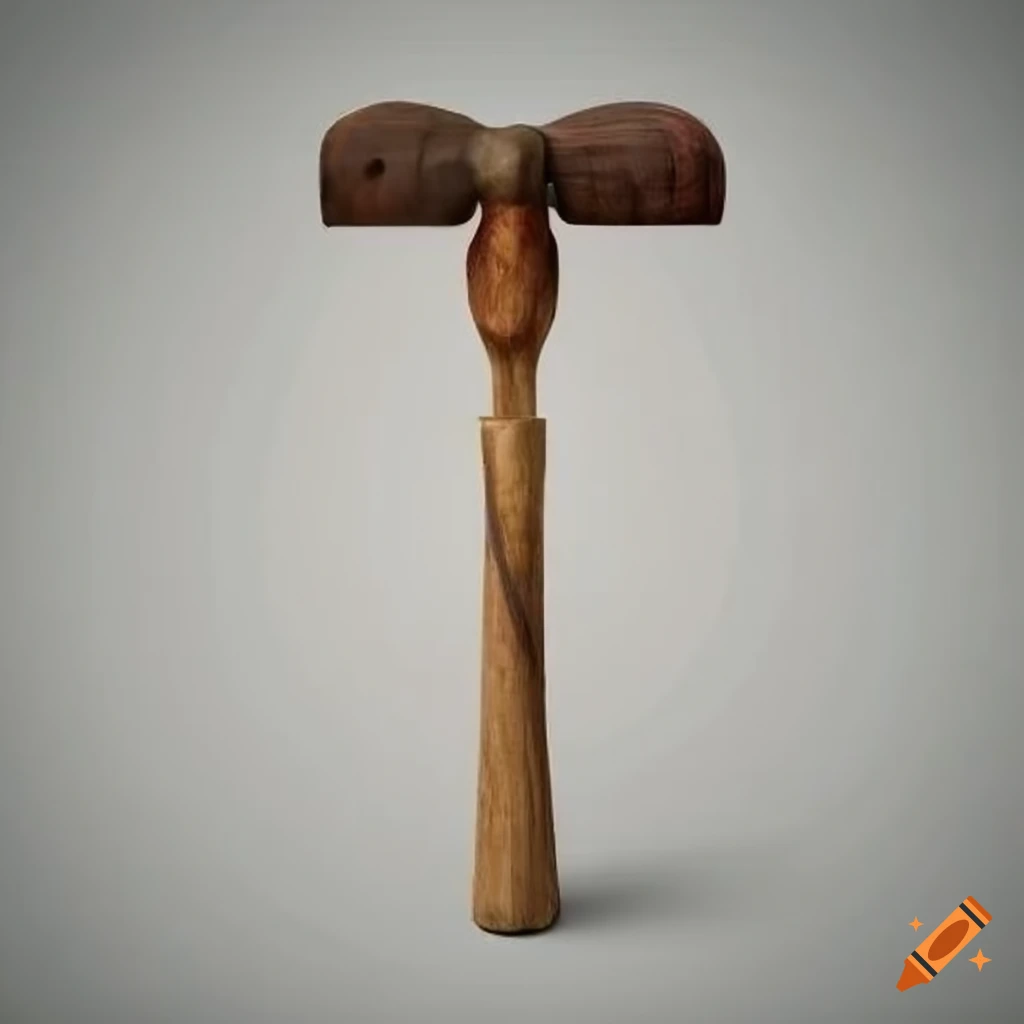 Wooden club for hitting objects on Craiyon