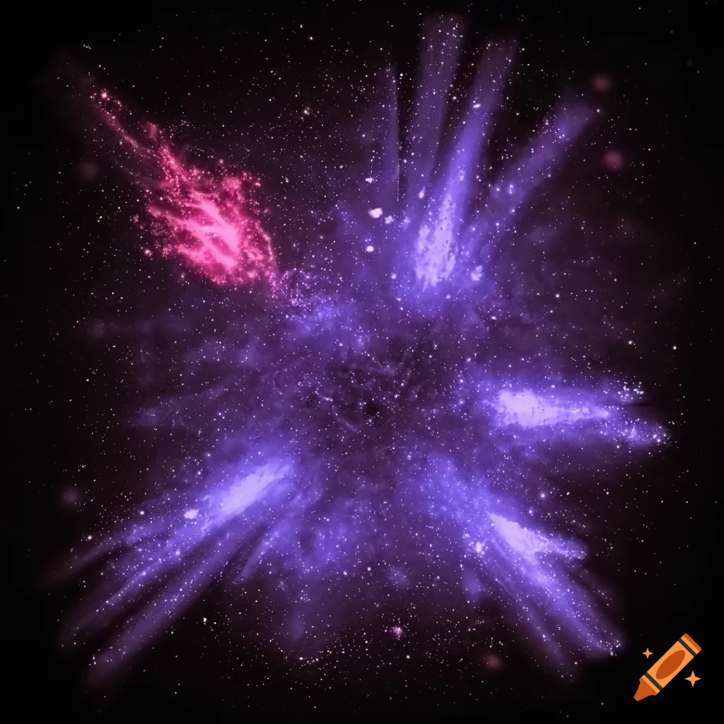 Abstract 2d artwork of dust particles