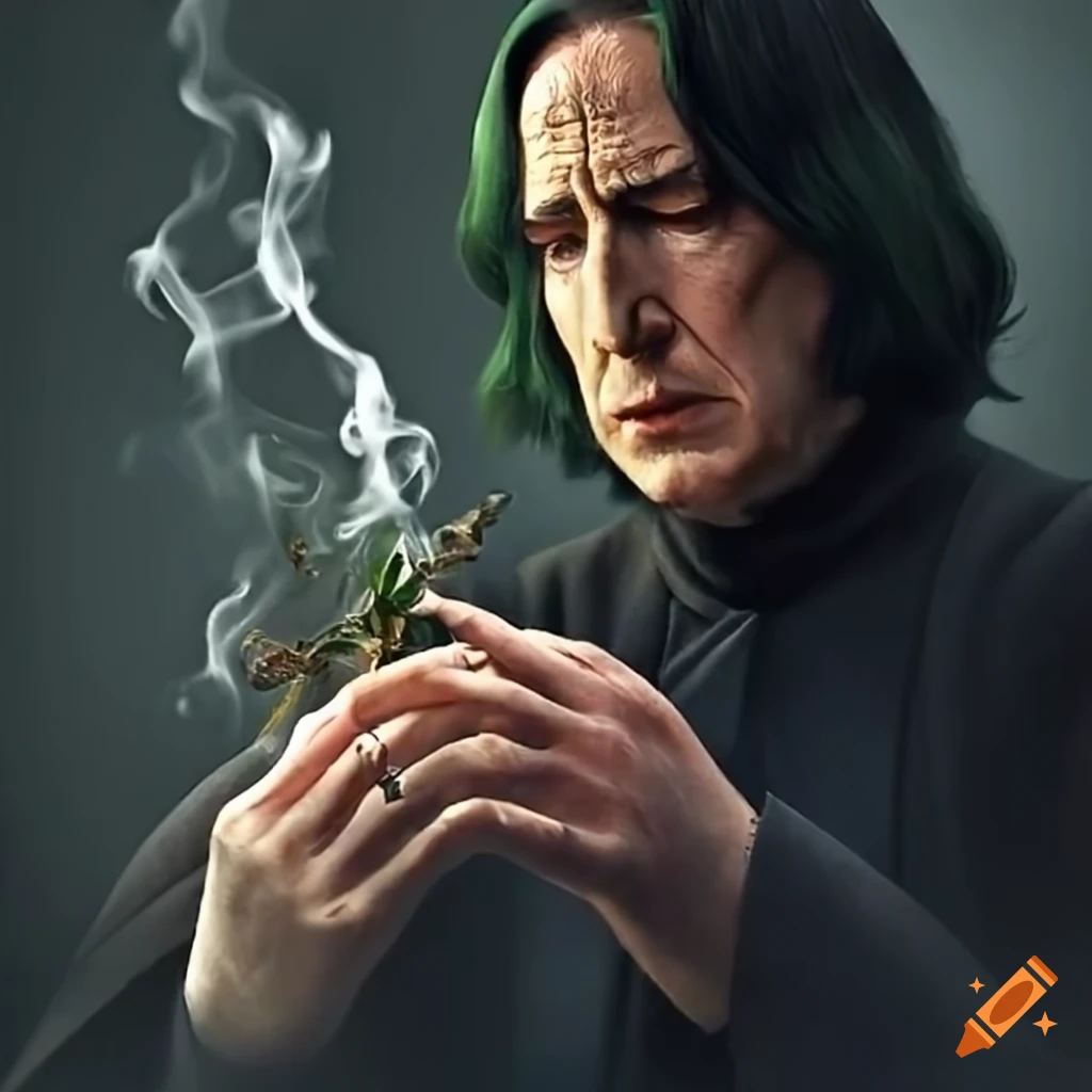 Professor snape smiling on Craiyon