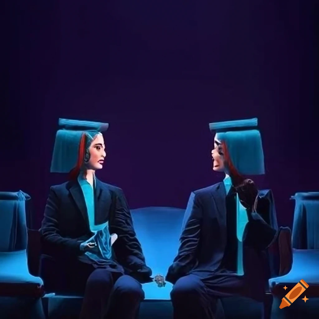 Image of a modern theater stage with minimalist design on Craiyon