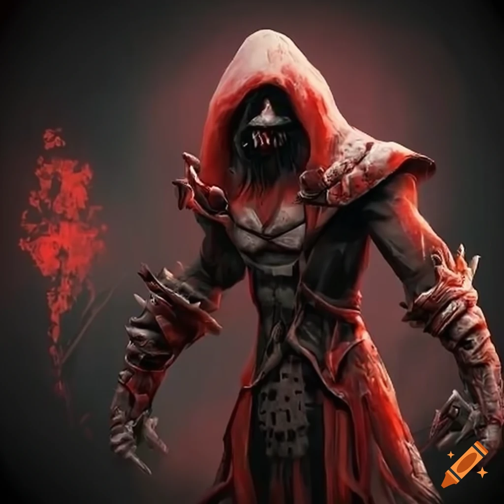 Red-themed artwork with xbox and necromancer elements