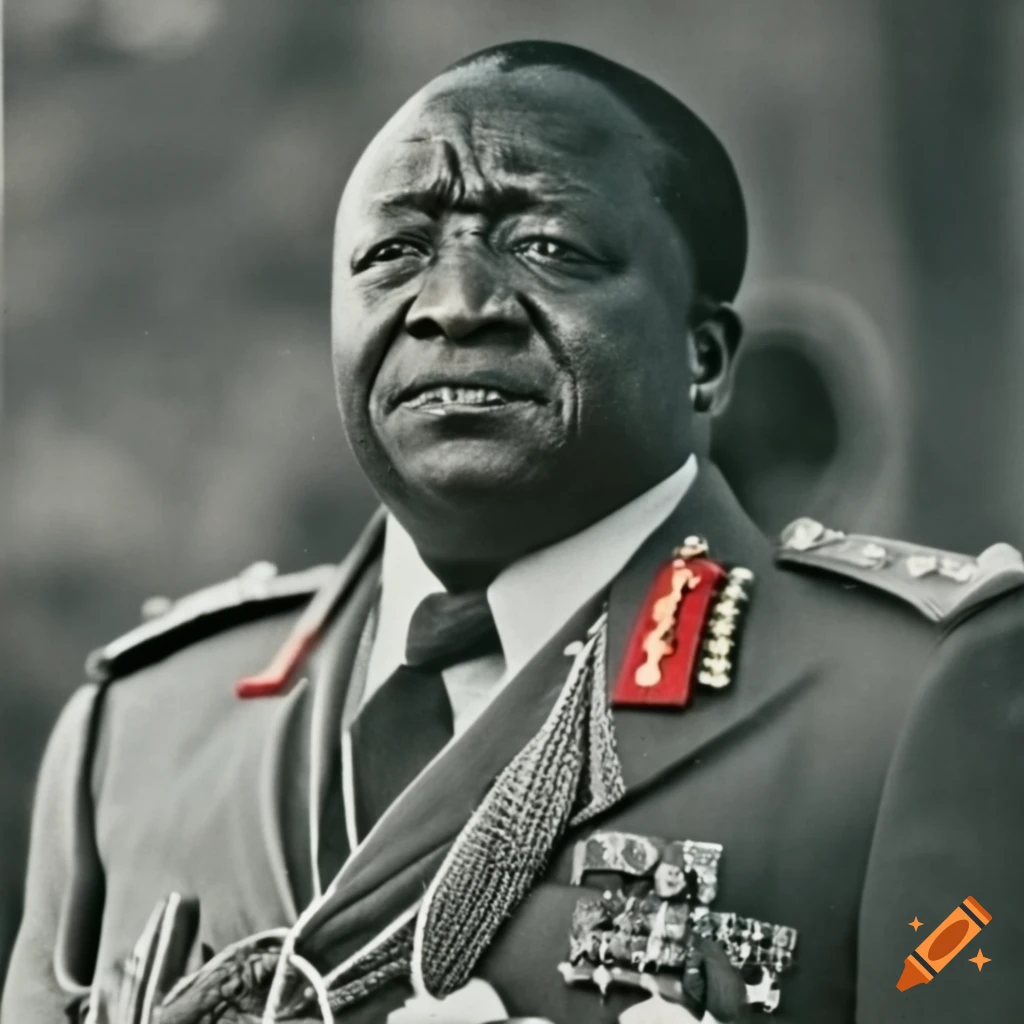 Portrait of idi amin, ugandan politician on Craiyon