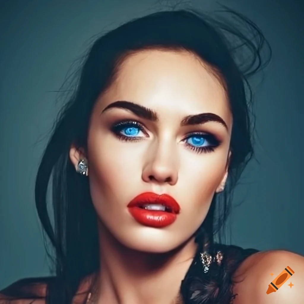 Portrait of a woman with striking features on Craiyon