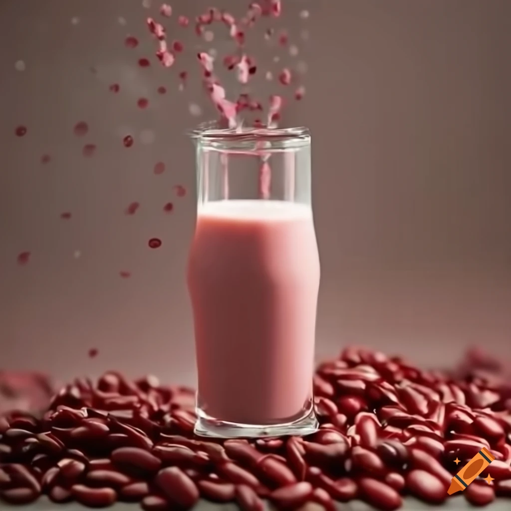 Red bean milk in 4k resolution on Craiyon
