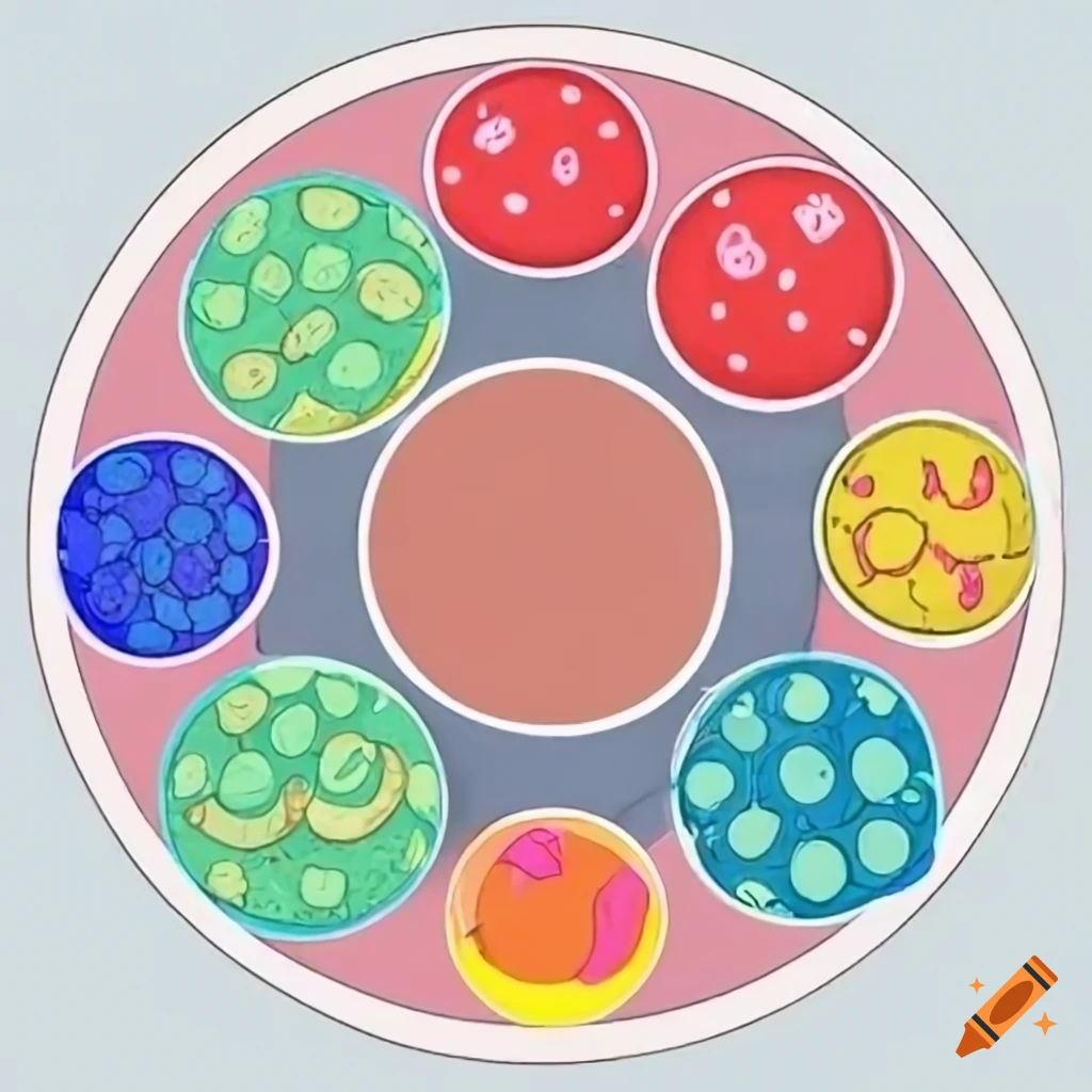 Visual representation of multiplication with circles