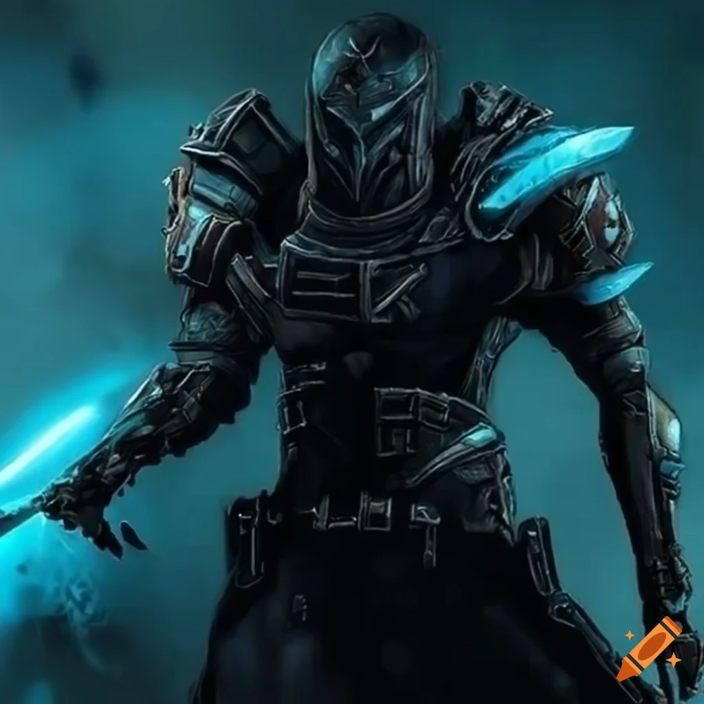 Image of a space assassin on Craiyon