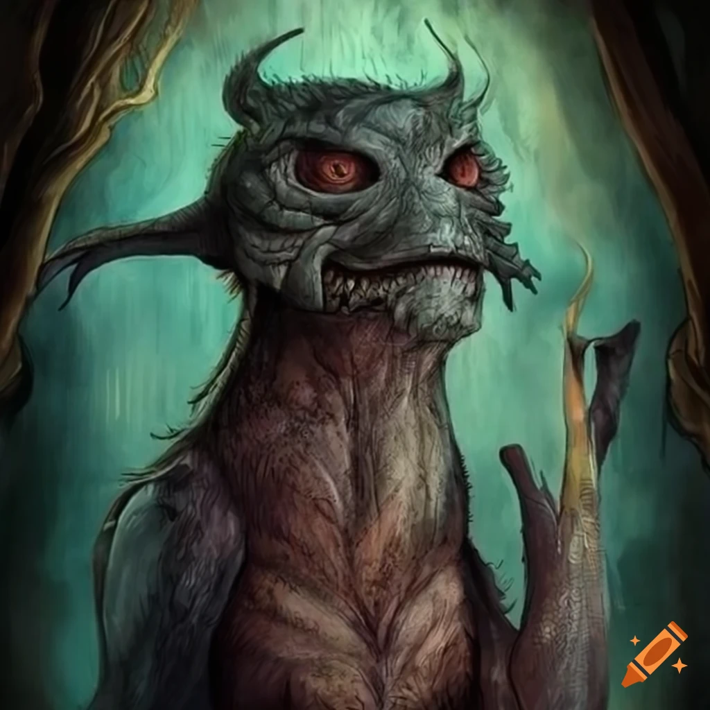 Mysterious creature on Craiyon