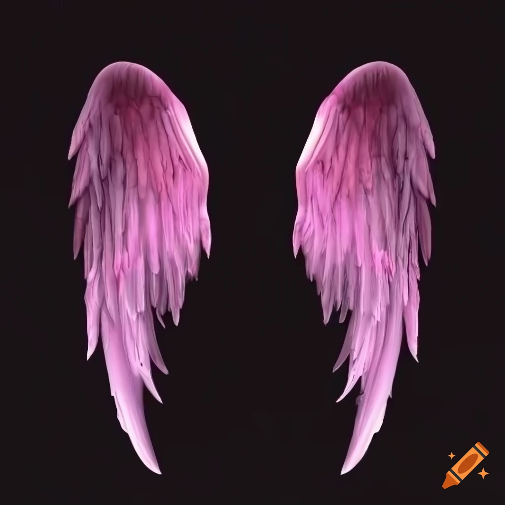 3d render of devil wings in ethereal style on Craiyon