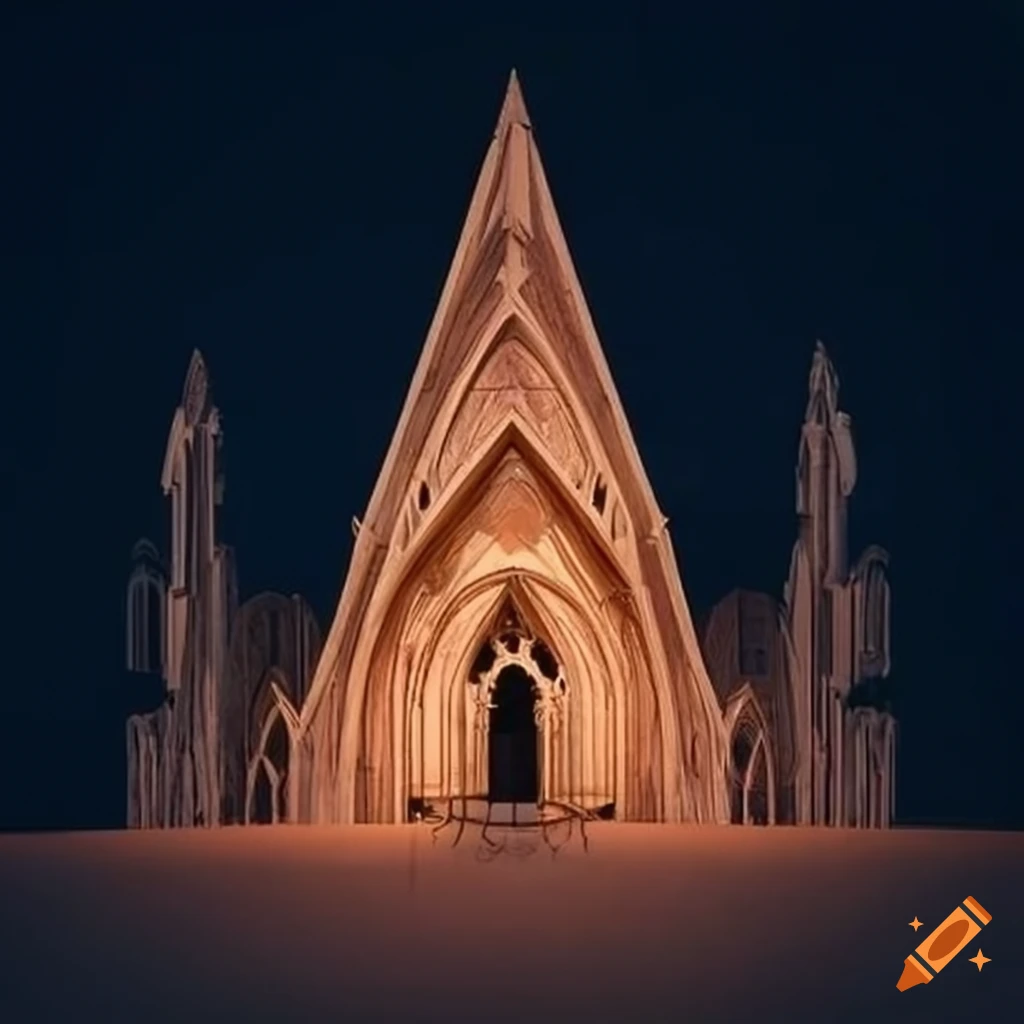 Gothic-style interpretation of the pyramid on Craiyon