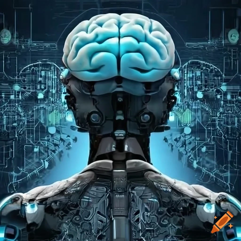 Futuristic robotic brain with advanced AI capabilities on Craiyon