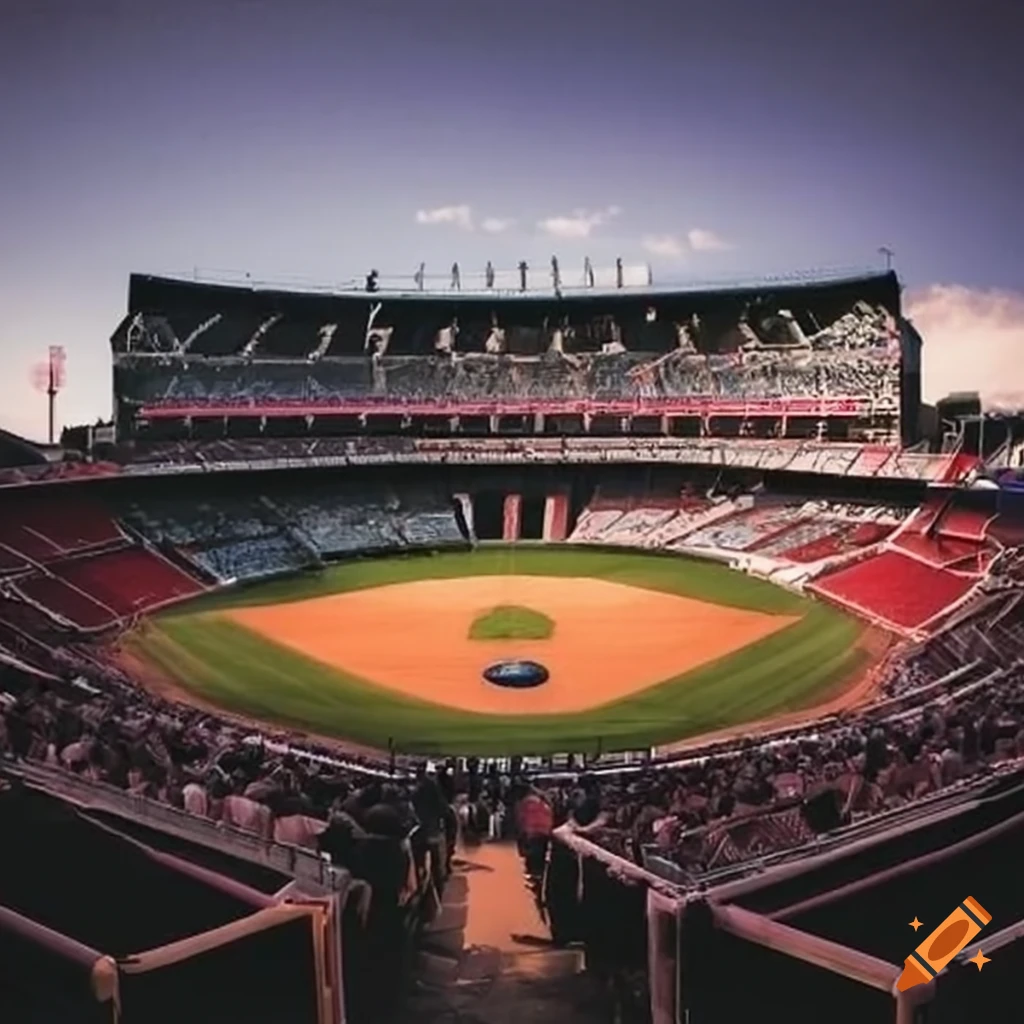 Image of a baseball stadium on Craiyon