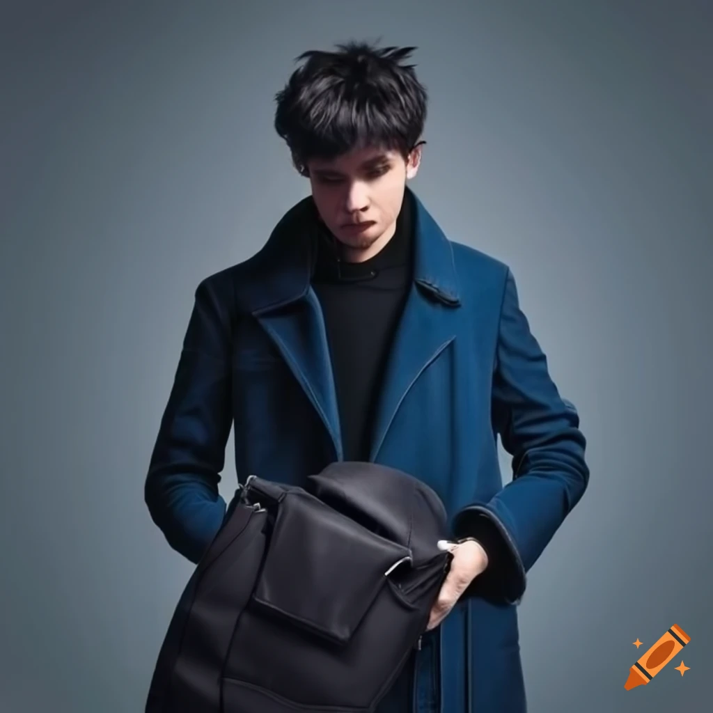 Finnish man in white parka and cargo pants on Craiyon